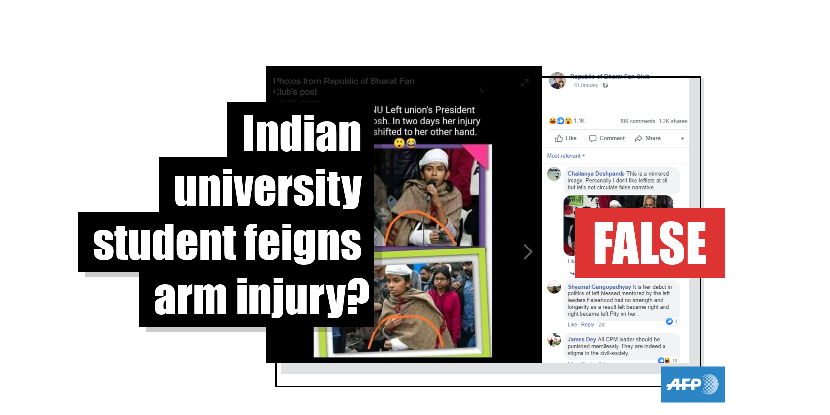 One image in this Facebook post has been mirrored to make the Indian ...