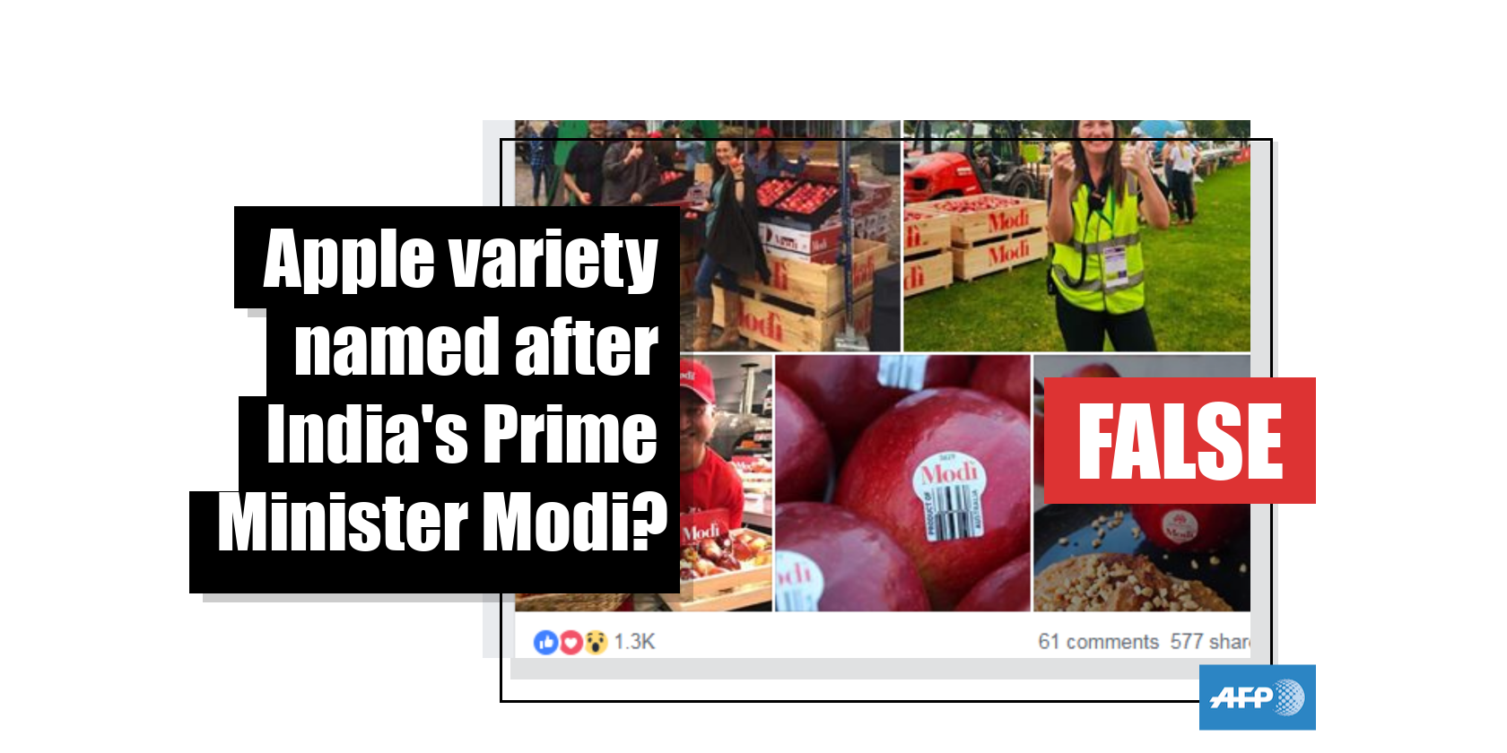 No, this apple variety is not named after Indian Prime Minister Modi ...
