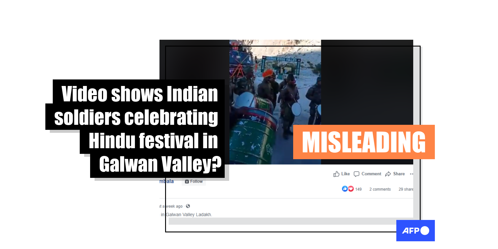 This footage shows Indian soldiers celebrating Ganesh Chaturthi in the ...