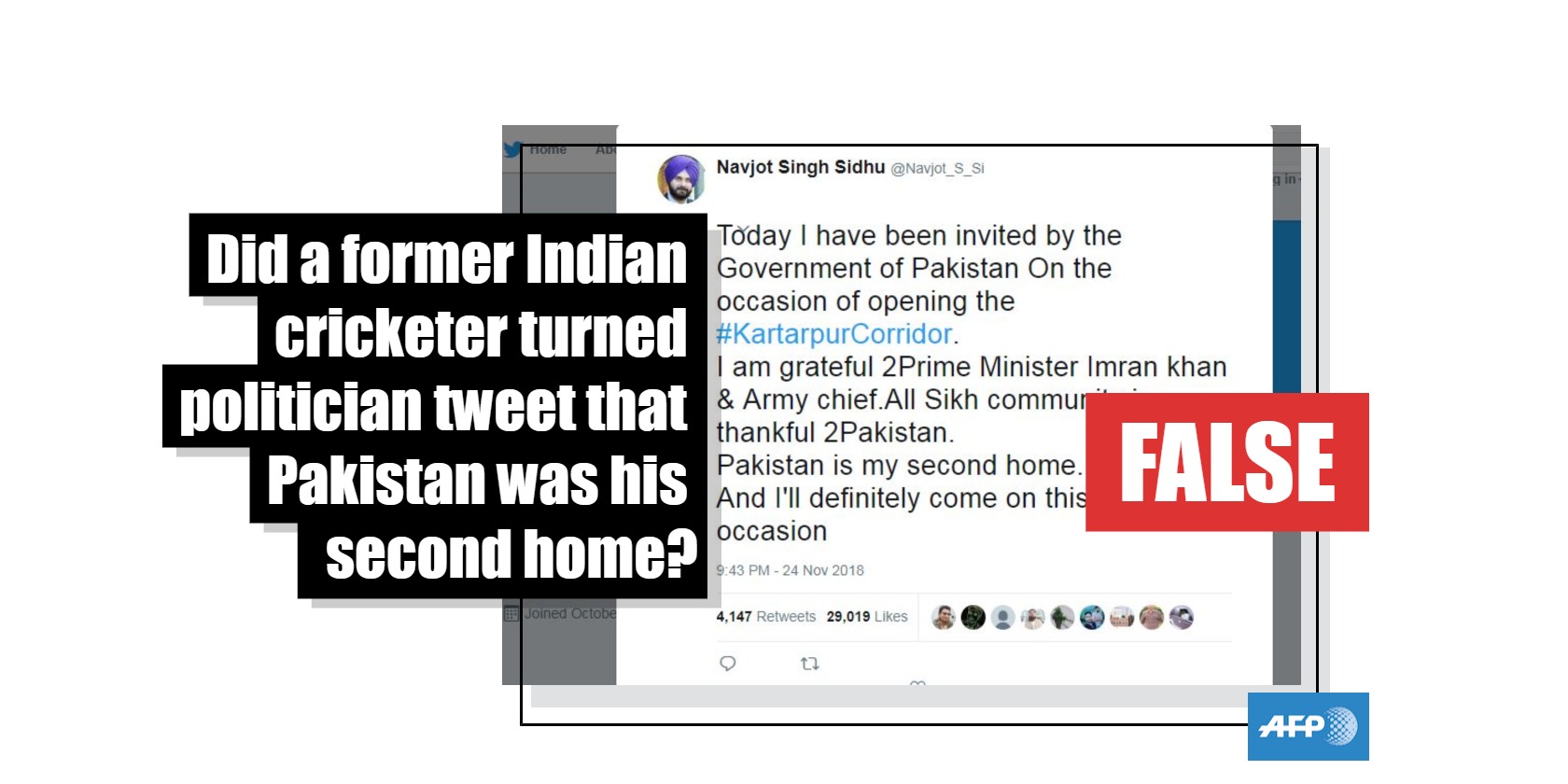 No, a former Indian cricketer turned politician did not say in a tweet ...