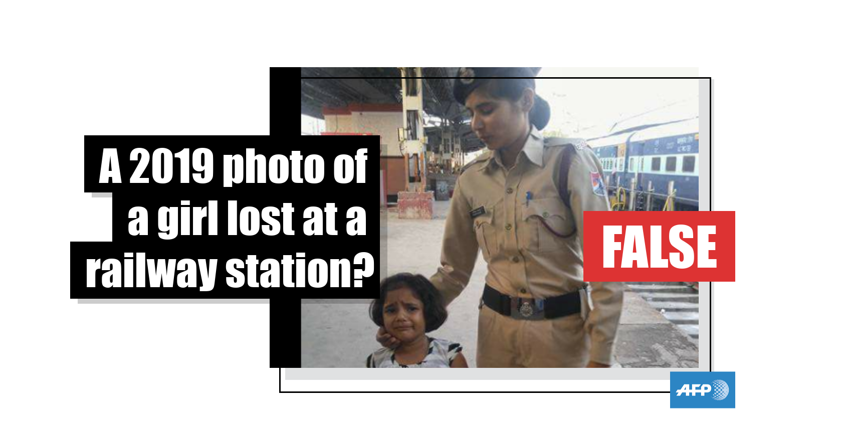 No, this is not a photo of a girl lost at a railway station in northern ...