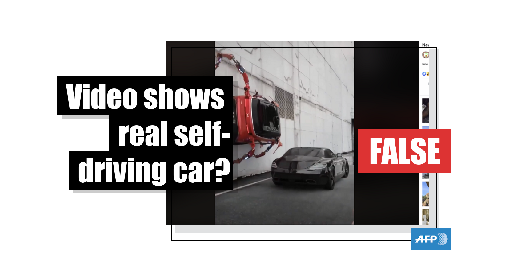 No, this video does not show a real self-driving car | Fact Check