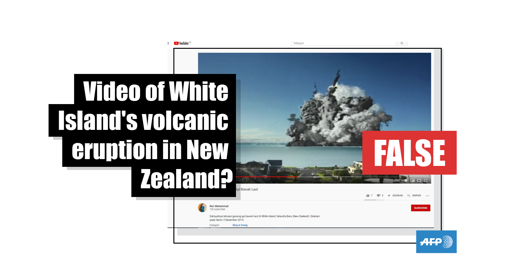 This is a simulation video of an undersea volcanic eruption | Fact Check