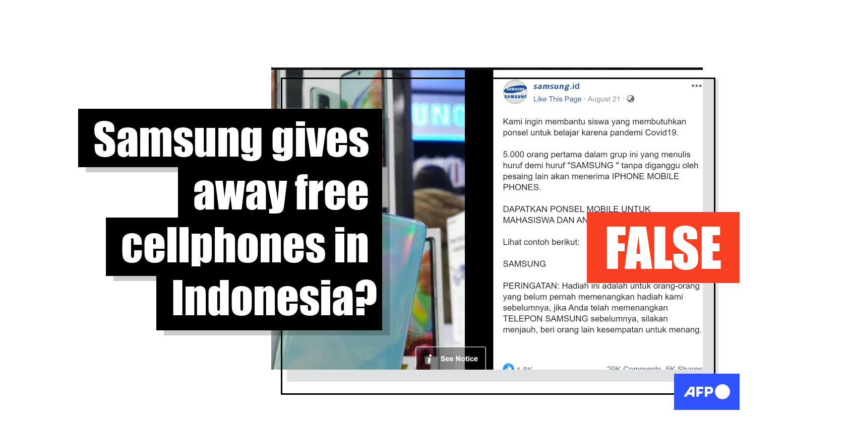 This ‘cellphone giveaway’ is a scam, Samsung Indonesia says | Fact Check