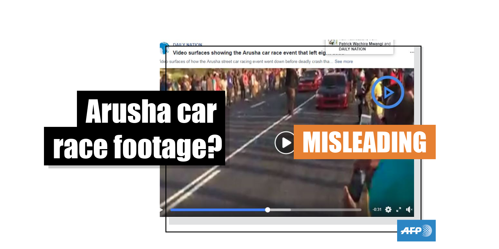 This video purporting to show a fatal ‘car race’ in Arusha contains old ...