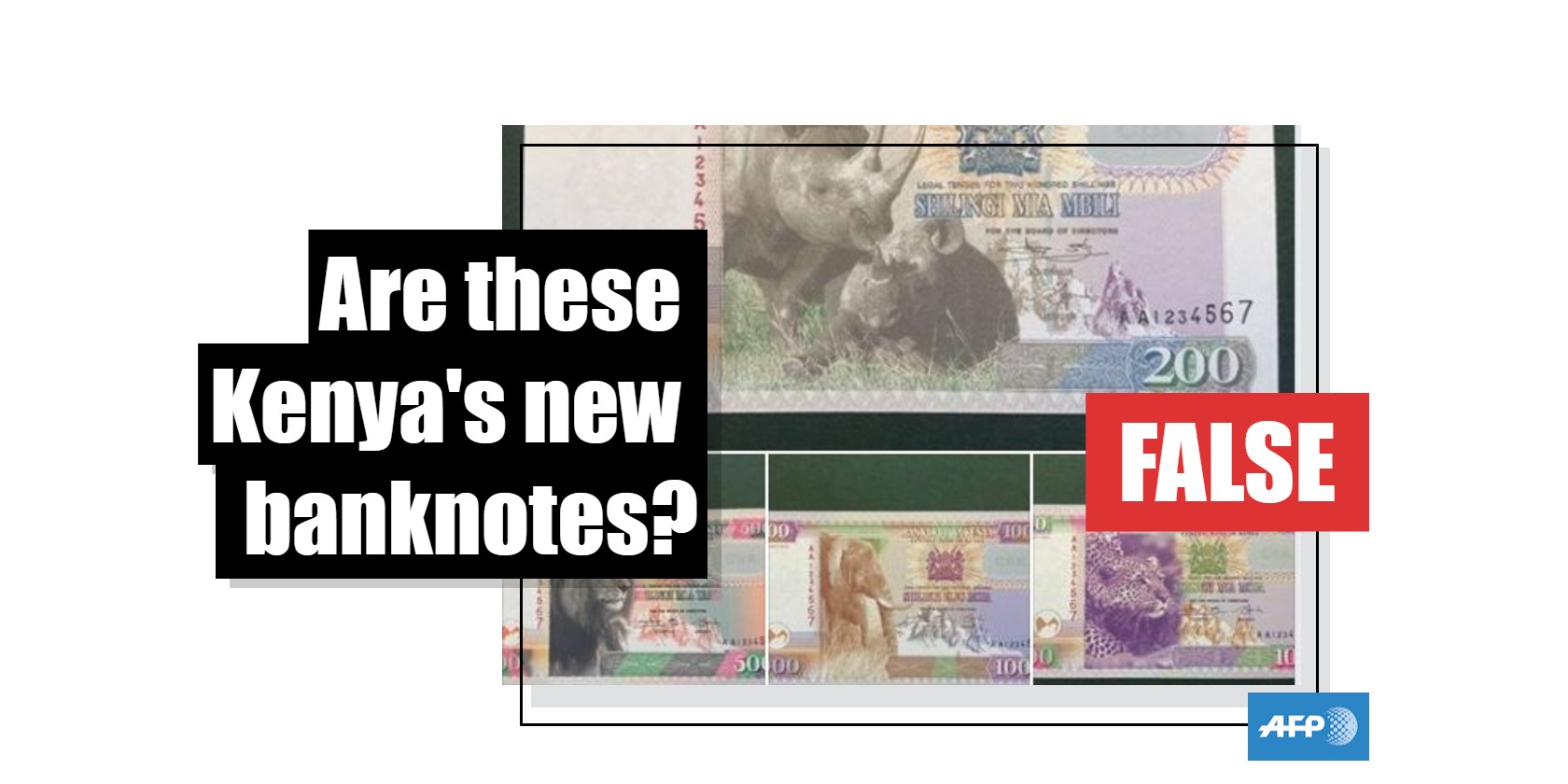 No, these pictures do not show Kenya's new banknotes | Fact Check