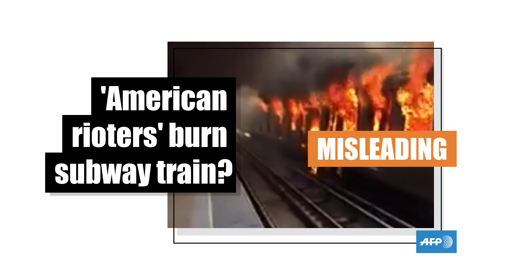 This video shows a burning train in Chile after protests broke out over ...