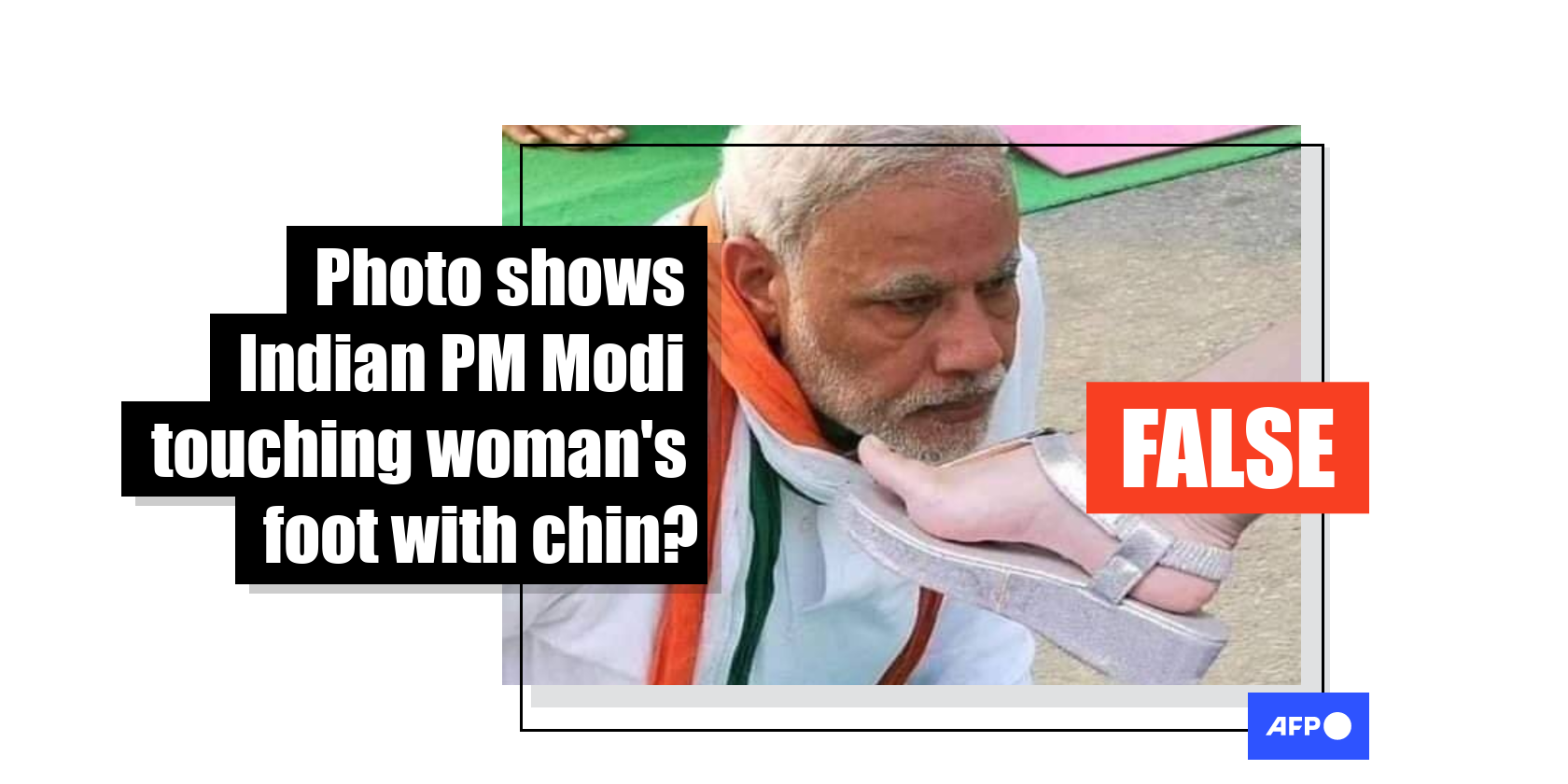 This photo of Indian Prime Minister Narendra Modi has been doctored to ...