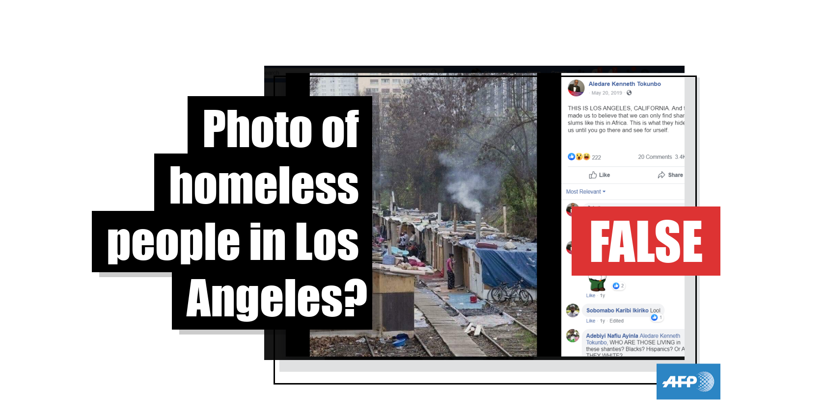 The image shows a Roma camp in the north of Paris | Fact Check