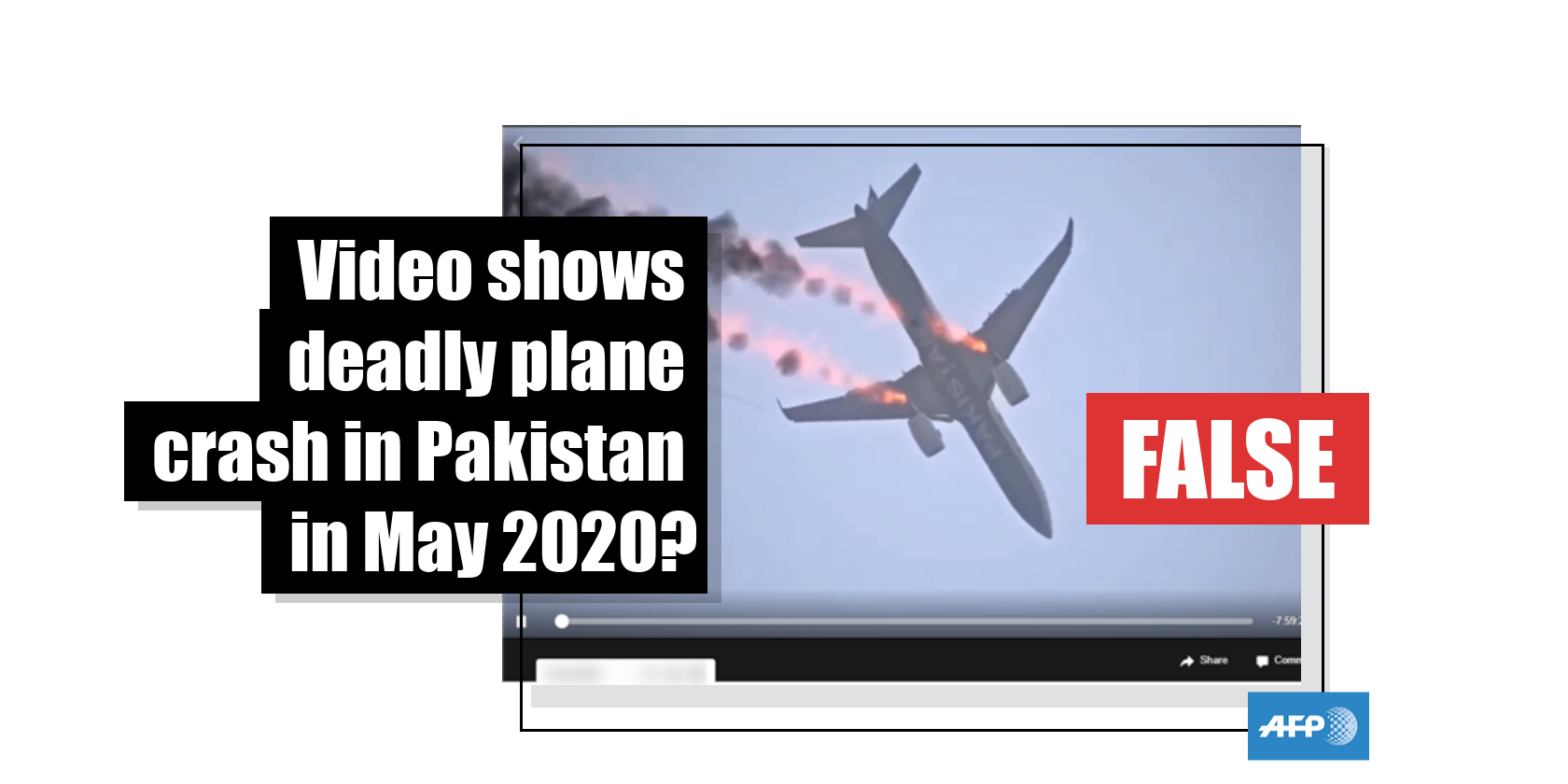 This video is a digital animation of a plane crash | Fact Check