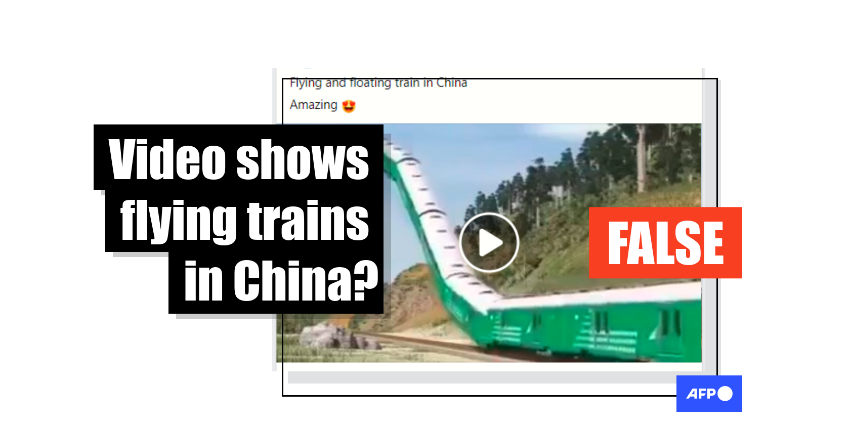 This video shows computer generated imagery of flying trains created by ...
