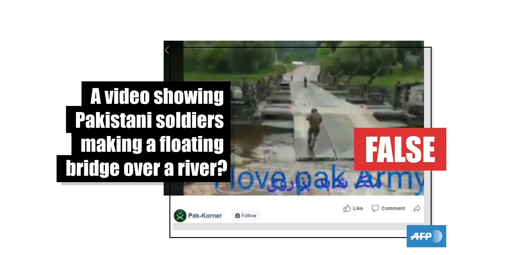 No, this video does not show Pakistani soldiers making a floating ...