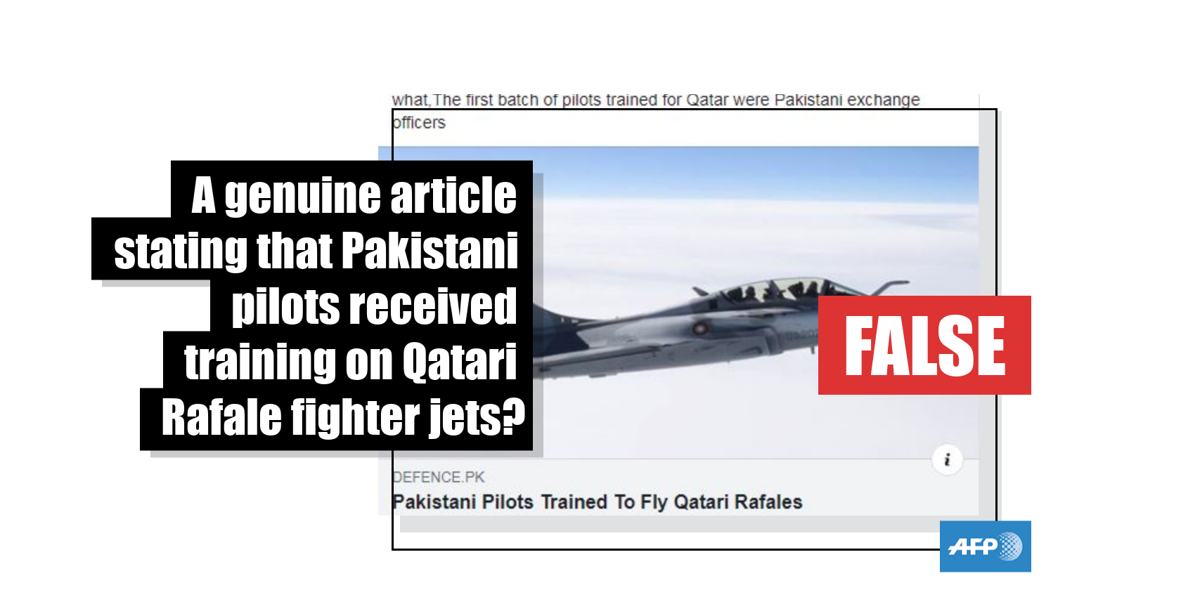 No, this is not a genuine news article stating that Pakistani pilots ...