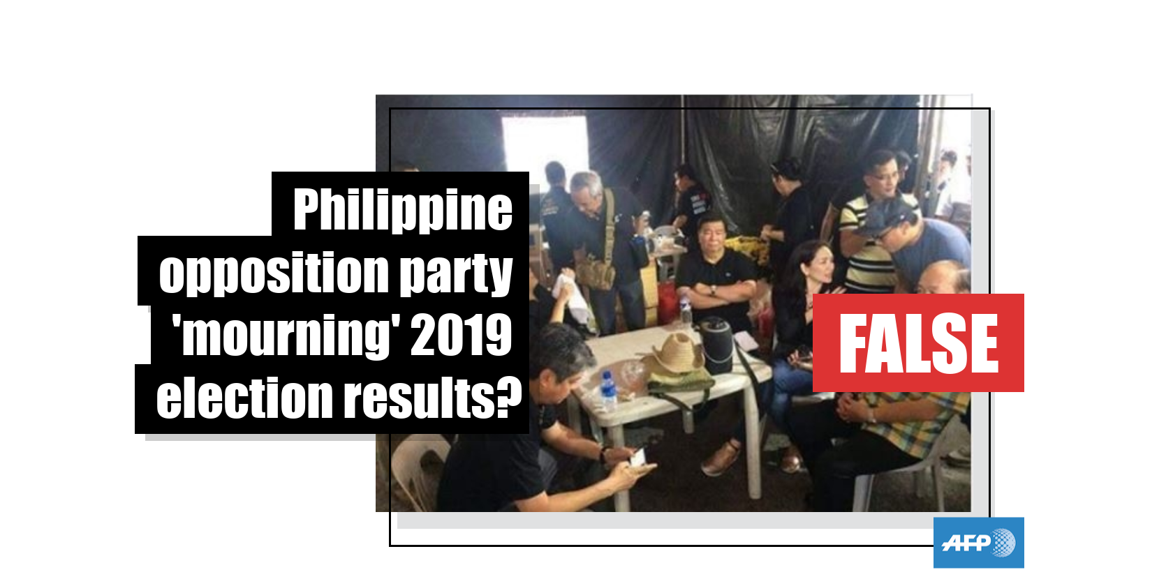 This photo does not show Philippine opposition party members 'mourning ...