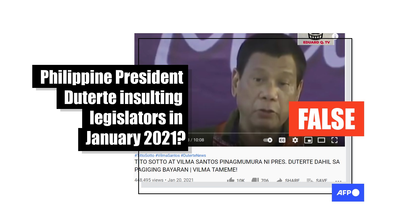 This video shows Duterte criticising broadcaster ABS-CBN in 2017 | Fact ...