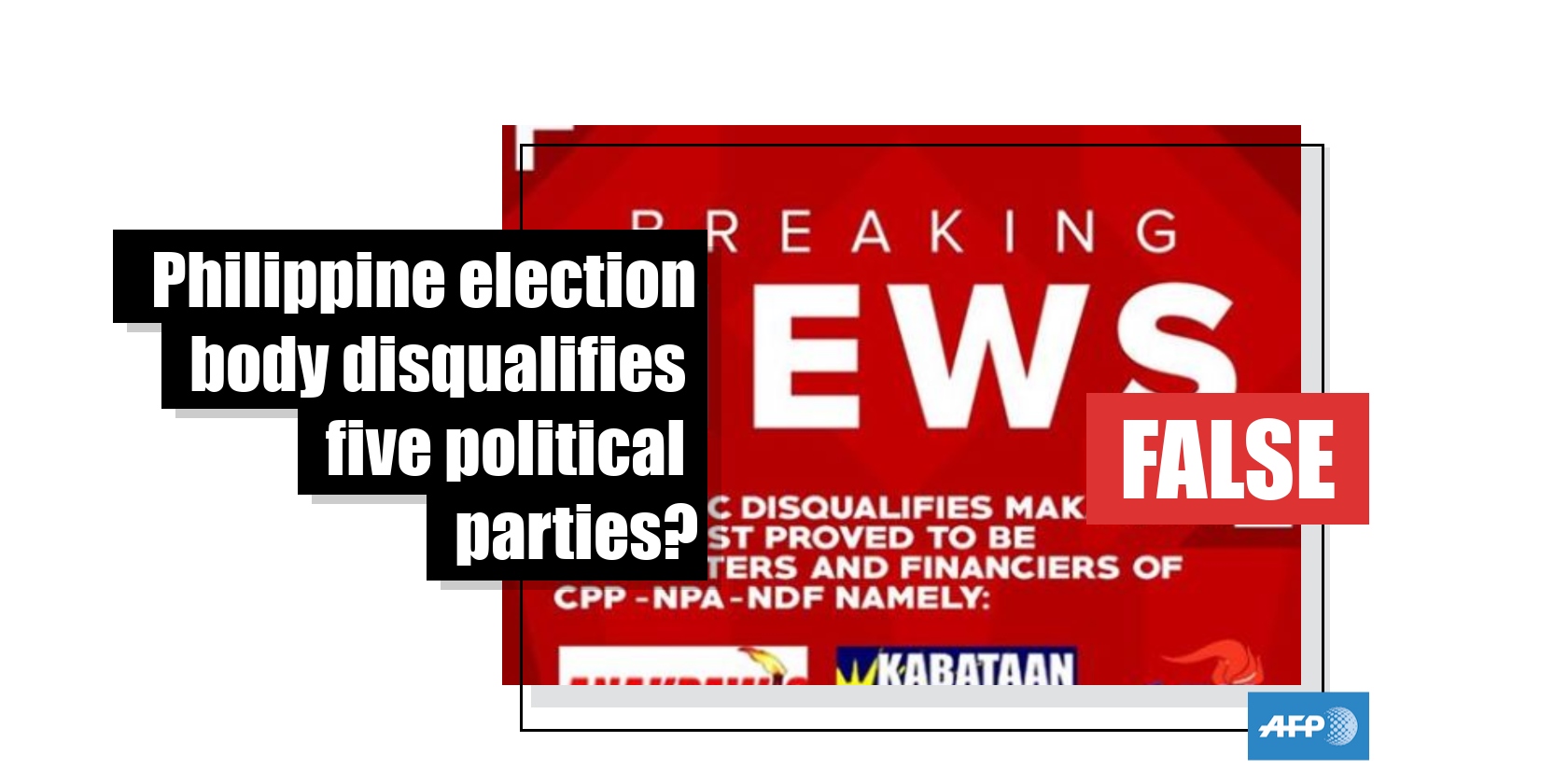 No, the Philippine election body has not said it has disqualified five ...