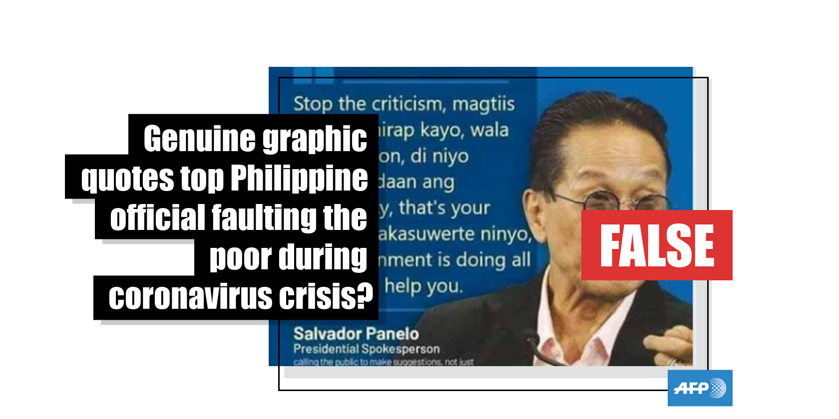 This graphic with a purported quote from a top administration official ...