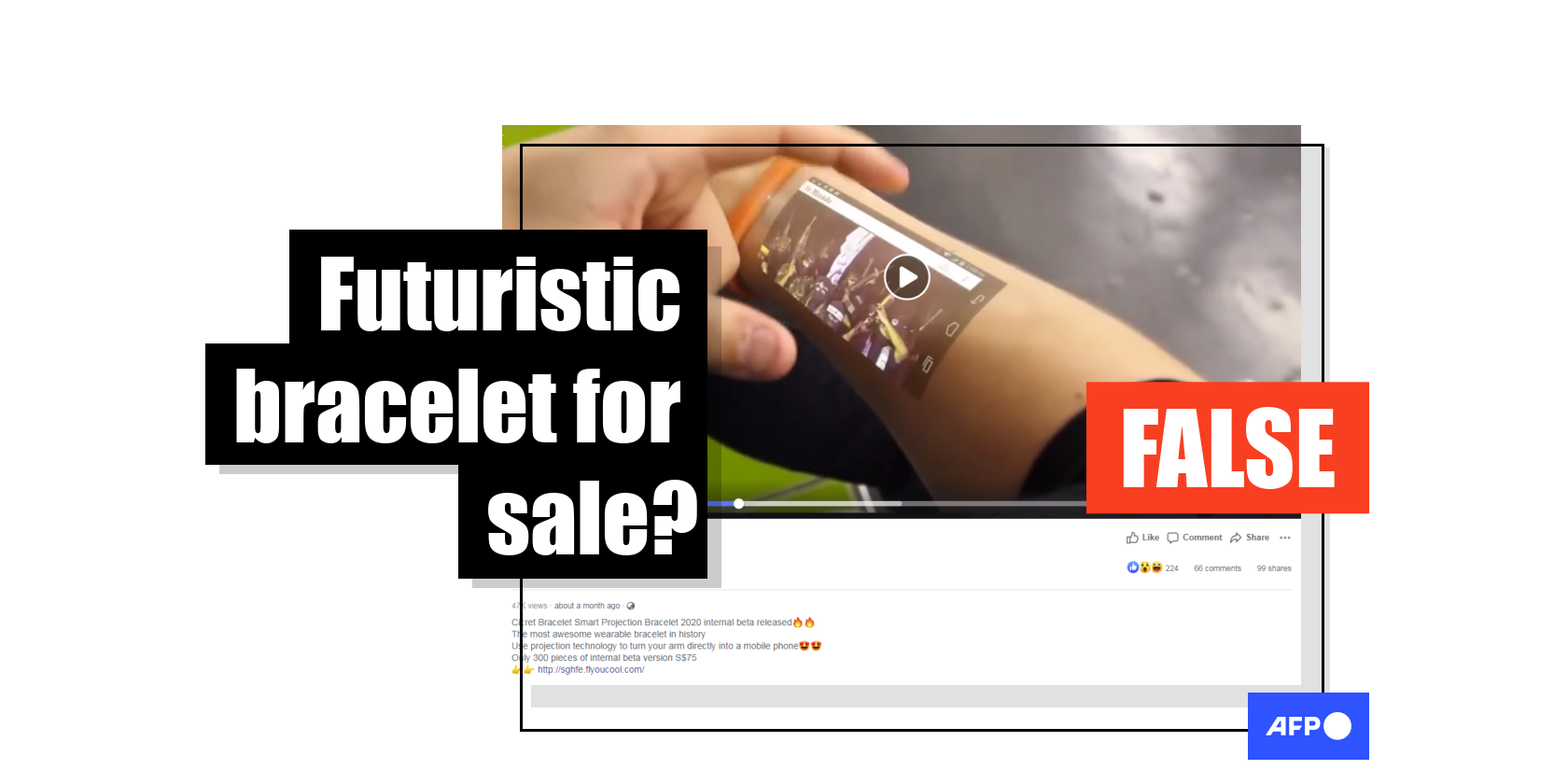 This video shows a model for a smart projection bracelet that never ...