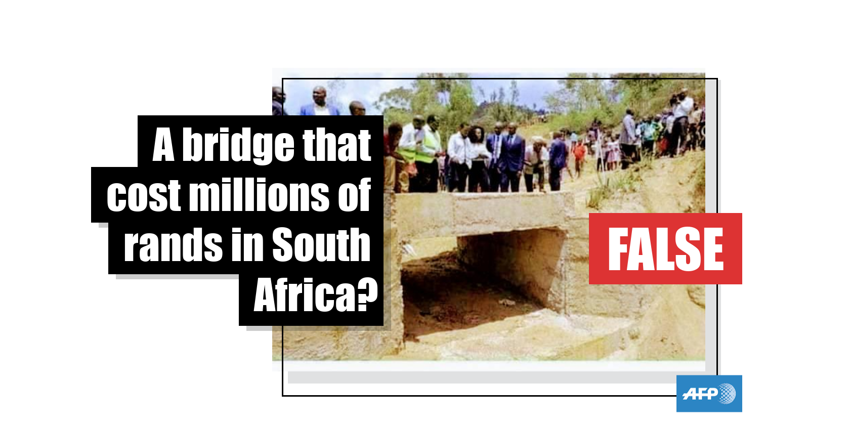 This bridge is in Kenya, not South Africa, and it did not cost 11 ...