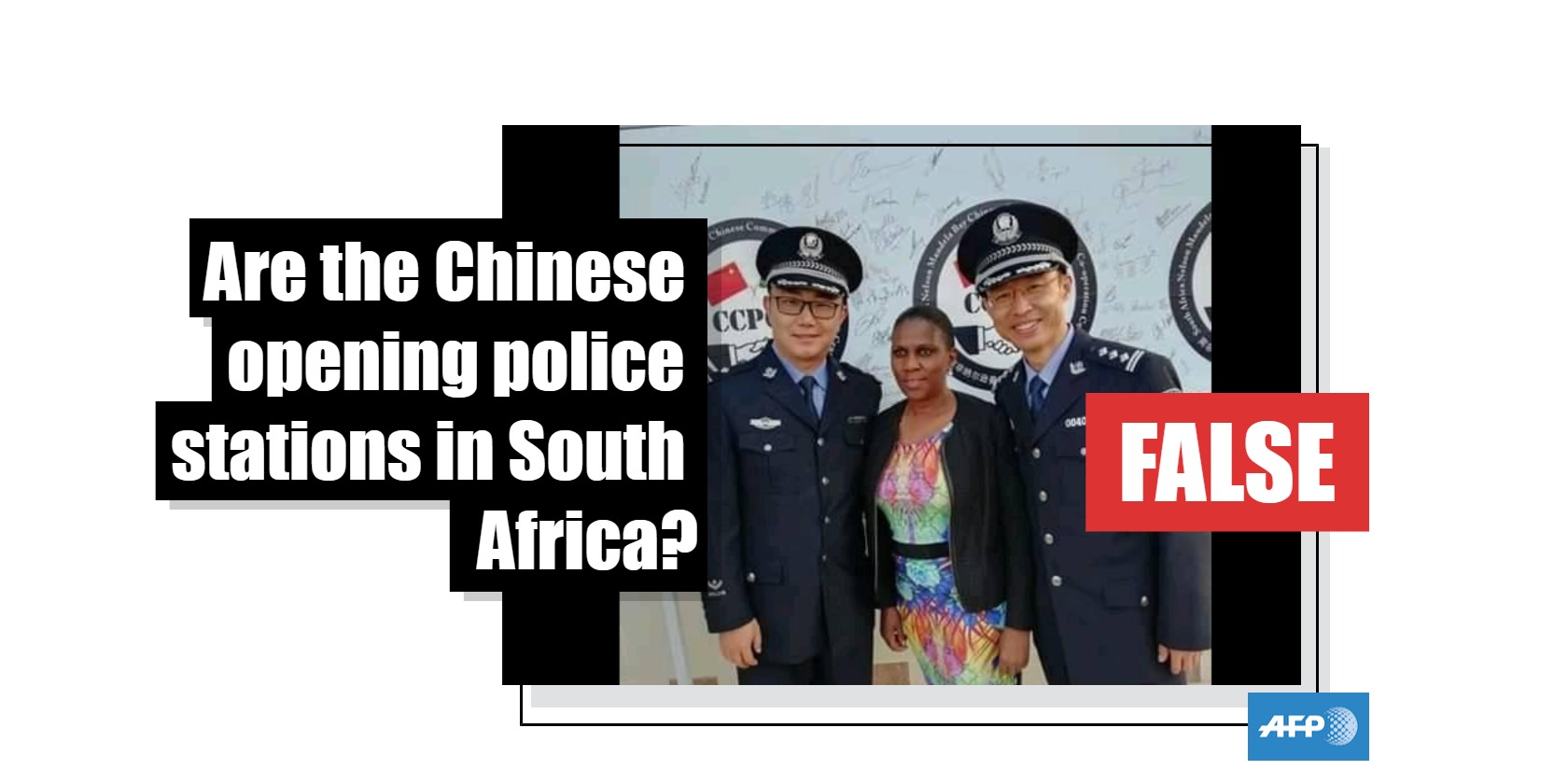 Chinese Police Officer In South Africa