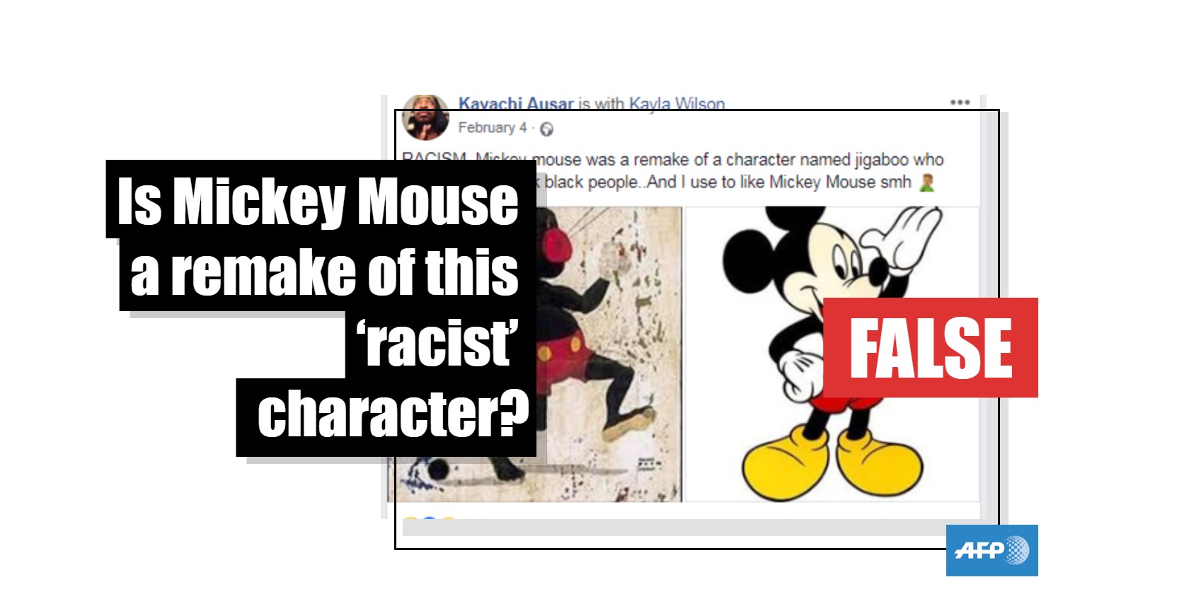 No, Mickey Mouse was not inspired by a racist character named Jigaboo ...