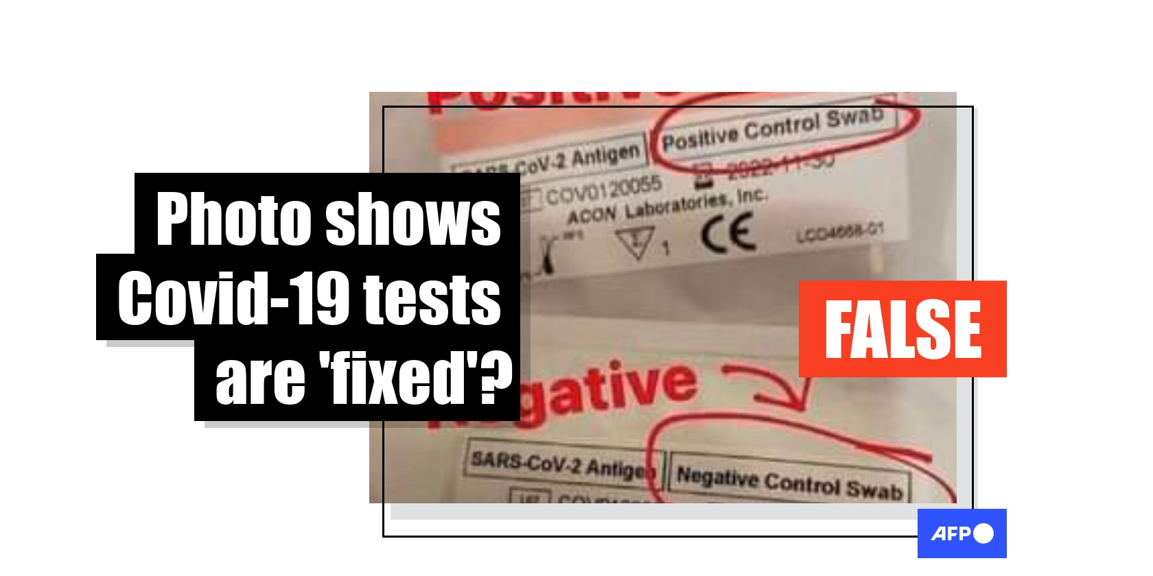 'Positive' and 'negative' control swabs in Covid-19 test kits only used ...