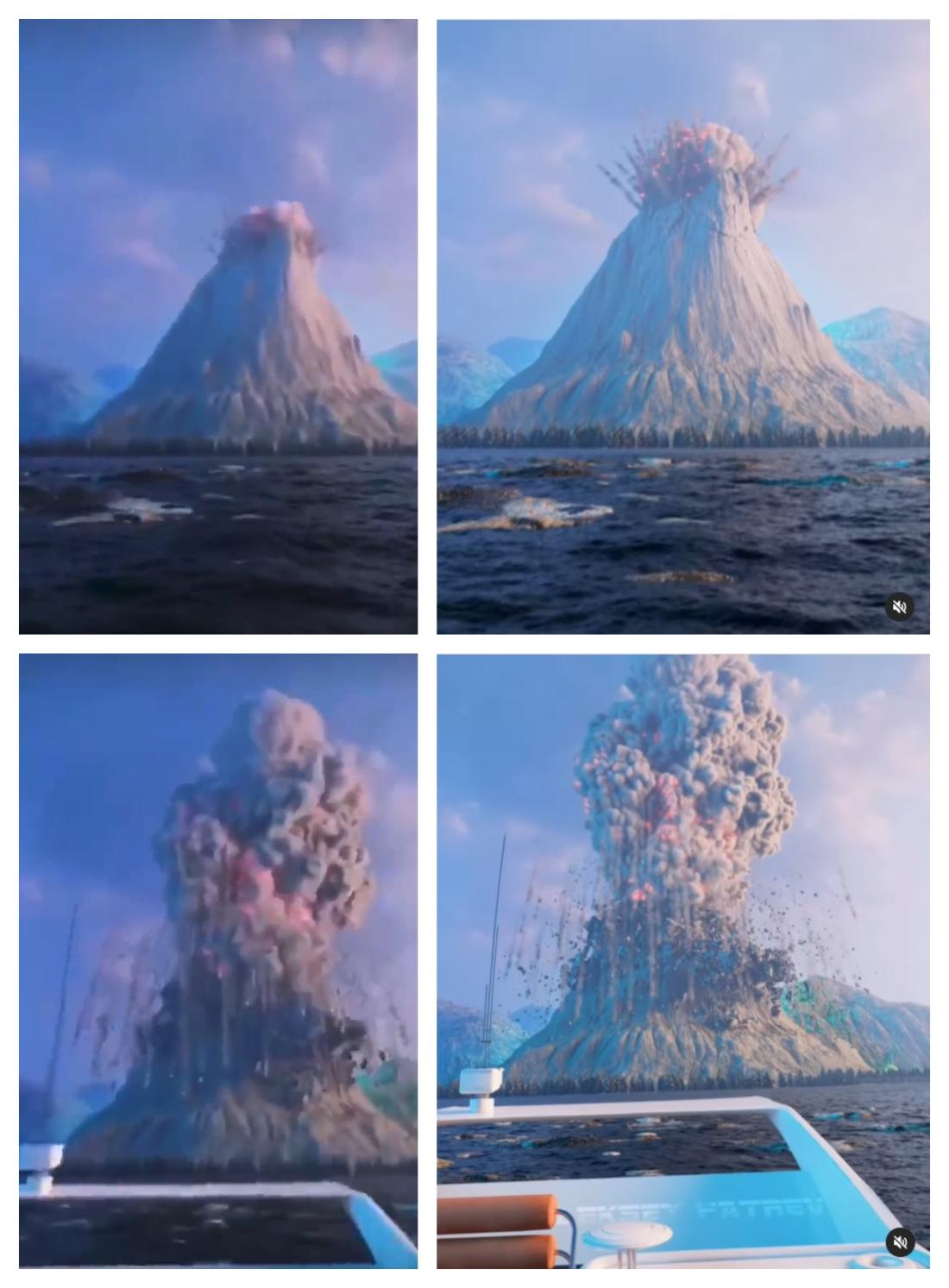 digital volcano– explosion