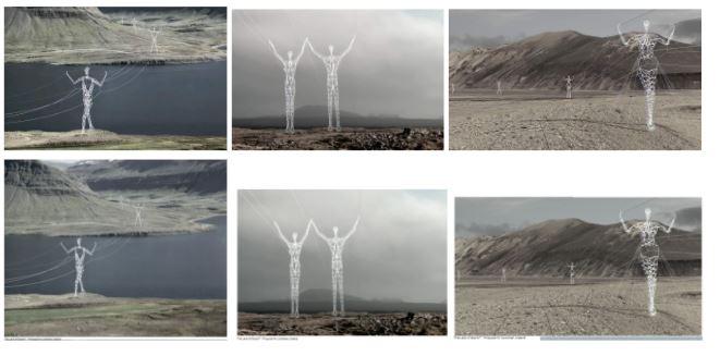 These images of 'human-shaped pylons' are a proposal by an architecture ...