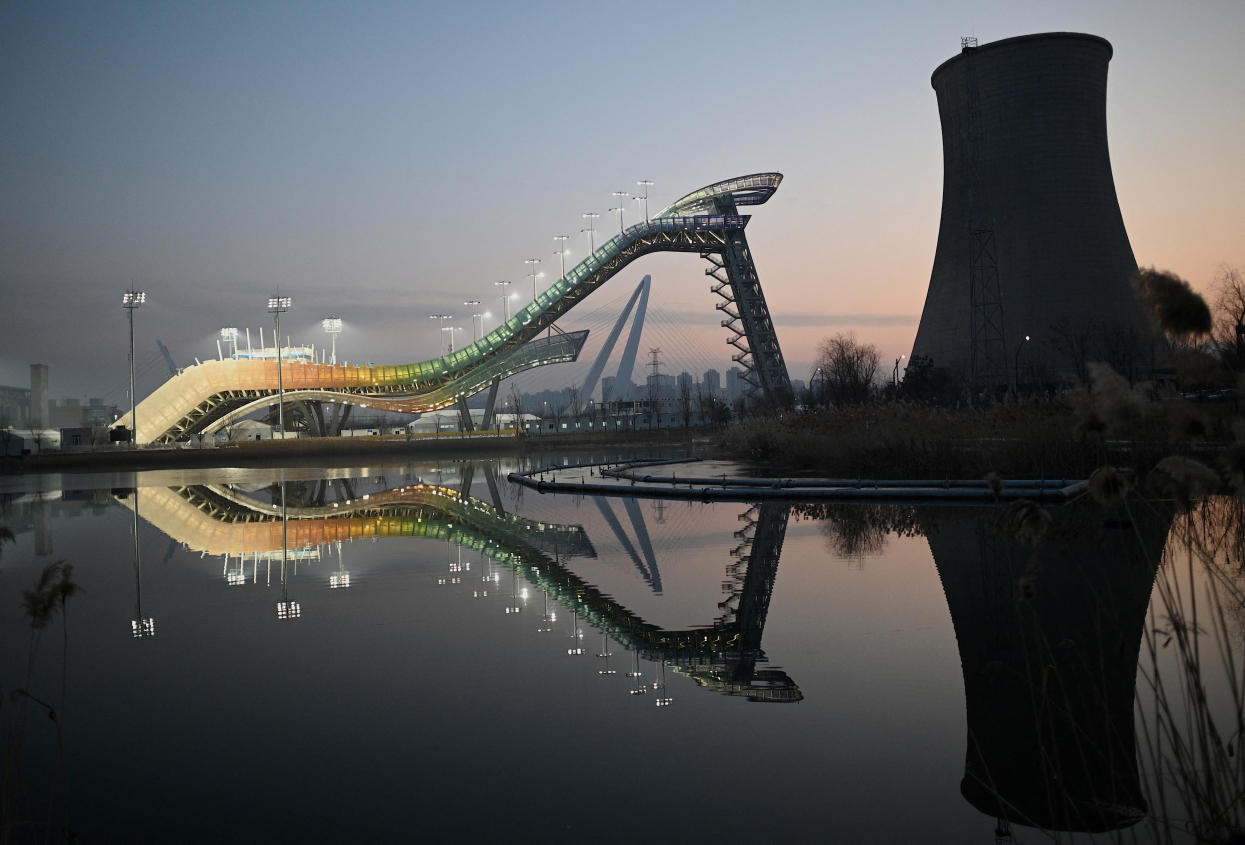 Beijing Winter Olympics ski jump platform built at former steelworks ...