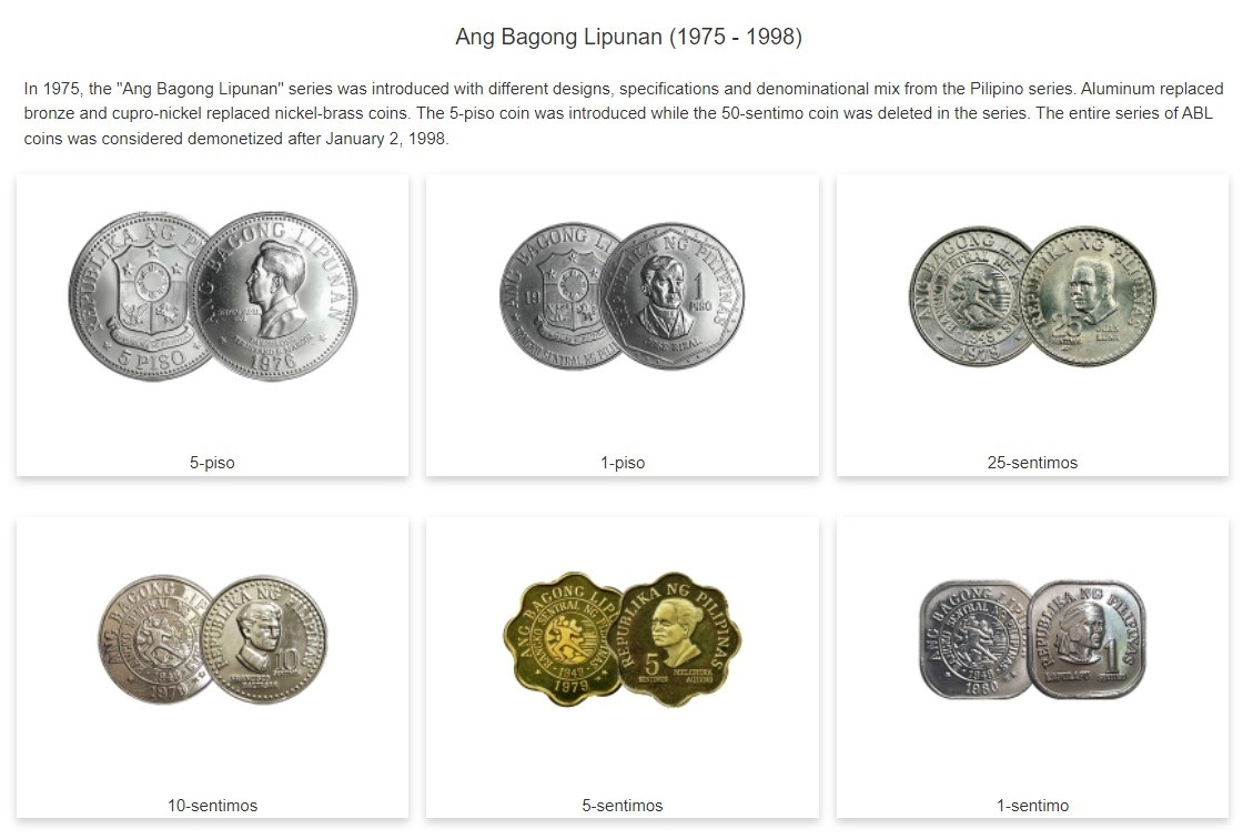Marcos-era coins were not reissued in the Philippines, central bank ...