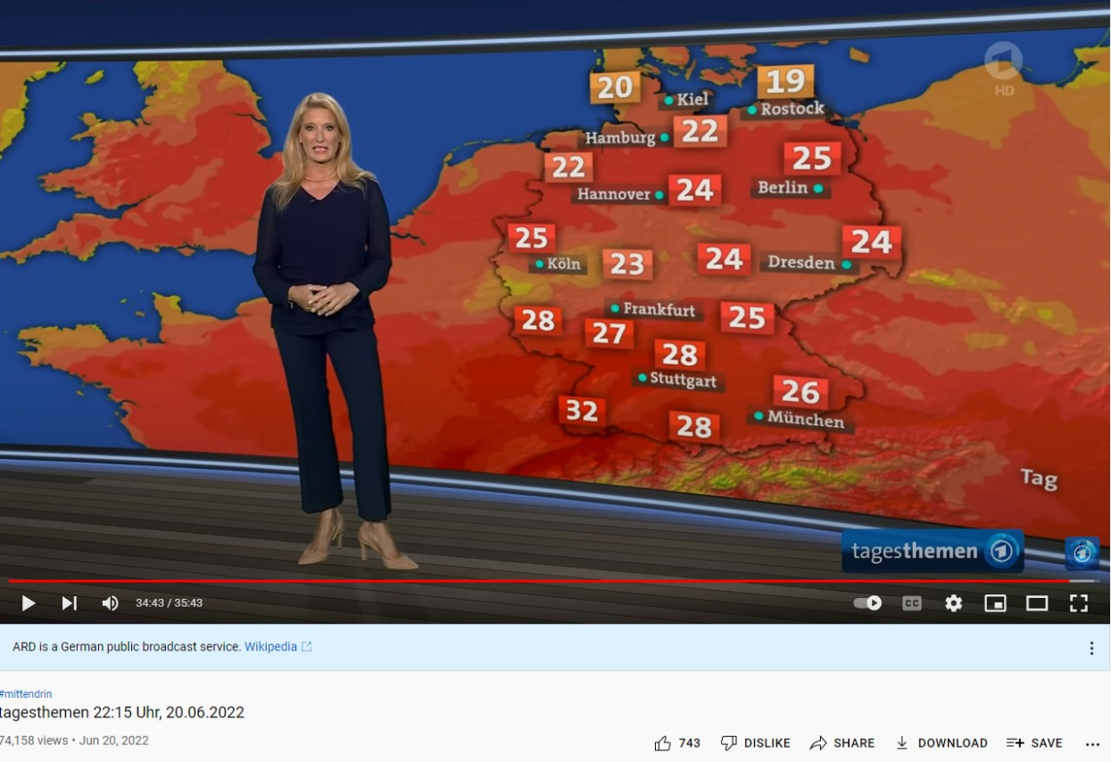 Posts mislead on German weather map colors, climate change | Fact Check