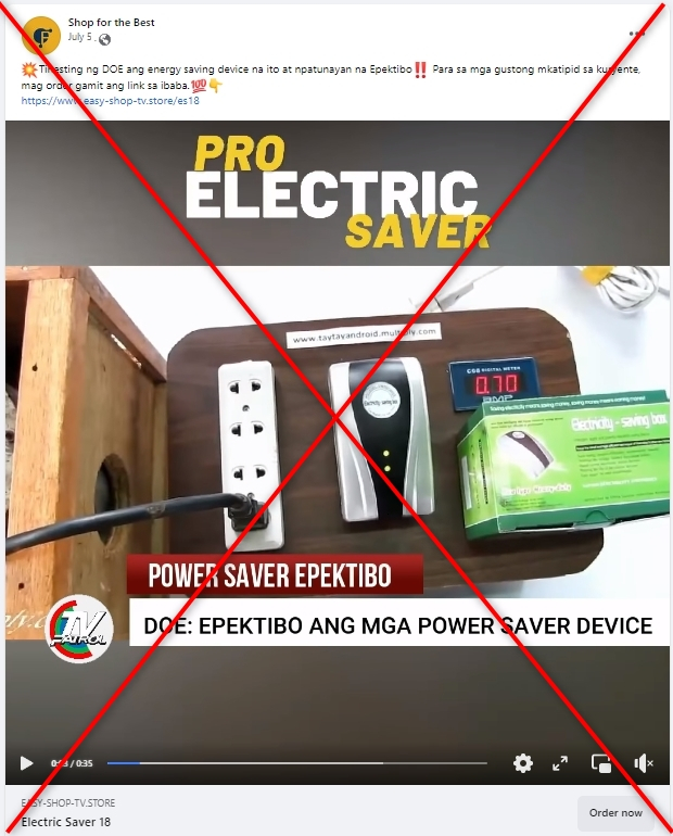 Philippine govt warns about 'power-saving device' scam touted as energy ...
