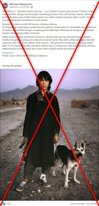 Photo of Afghan teen misrepresented as 'Saddam Hussein's grandson ...