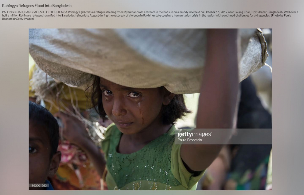 Photo shows child fleeing Myanmar in 2017, not Pakistan flood victim in ...