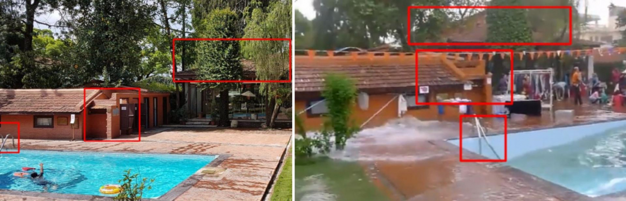 Clip of swimming pool shaking from quake filmed in Nepal 2015, not New ...