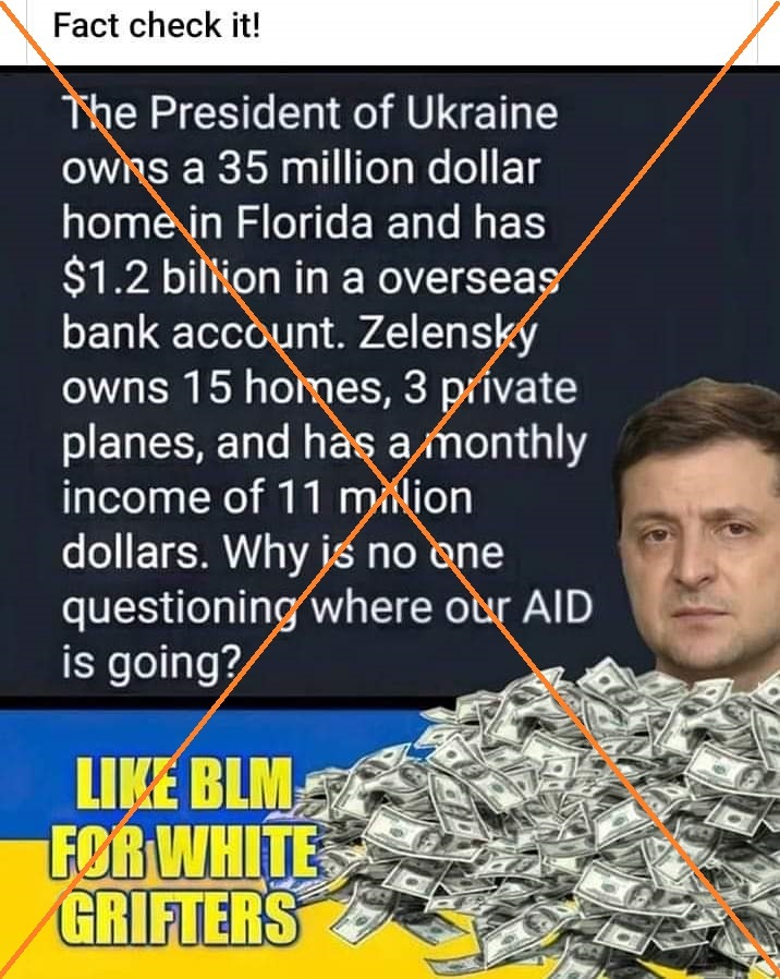 Unproven claims about Volodymyr Zelensky's wealth resurface online ...