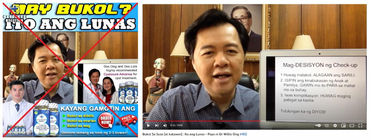 Filipino doctor did not 'recommend' food supplement as cancer treatment ...