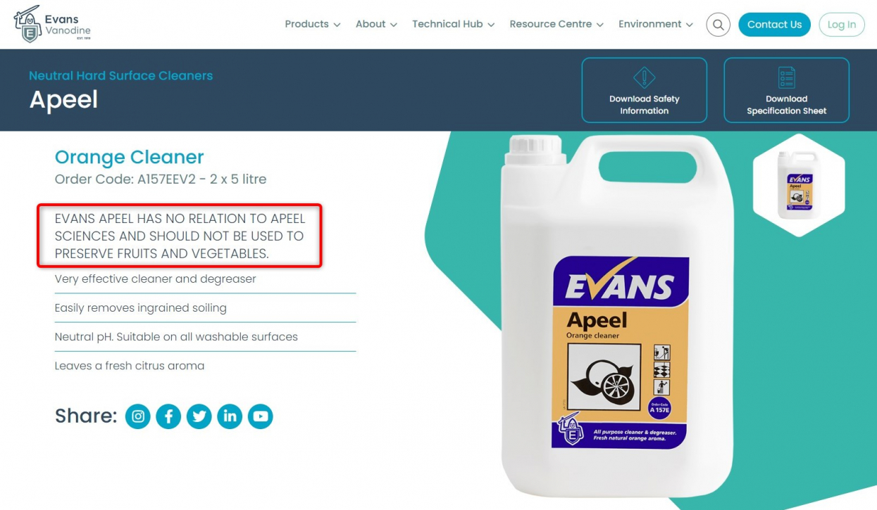 Apeel food additive is safe, health authorities say | Fact Check