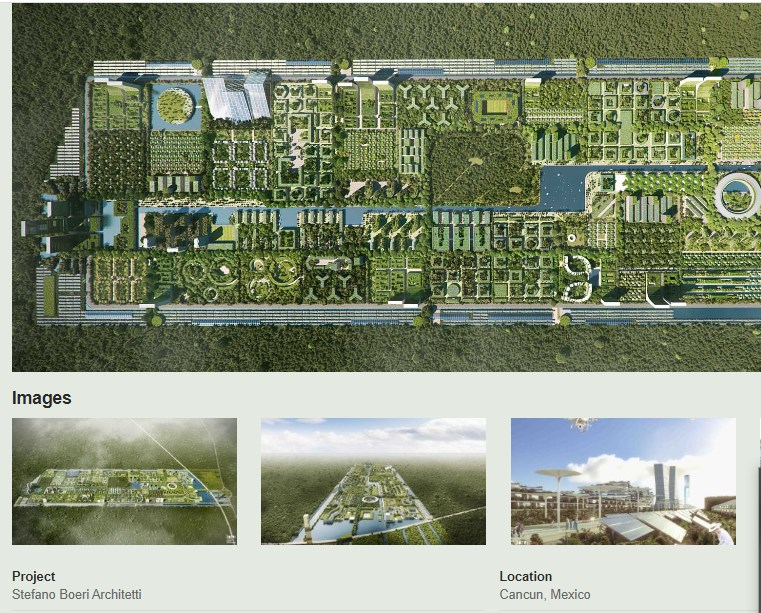 These photos show a design for a forest city in Mexico, not a palace in ...