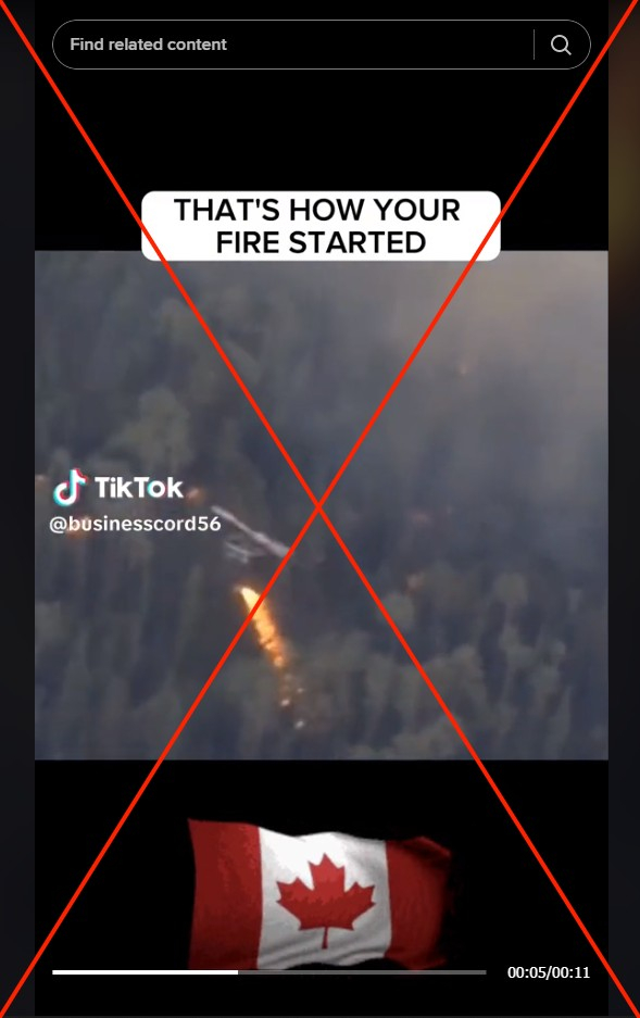 Controlled burn video falsely linked to Canadian arson claims | Fact Check