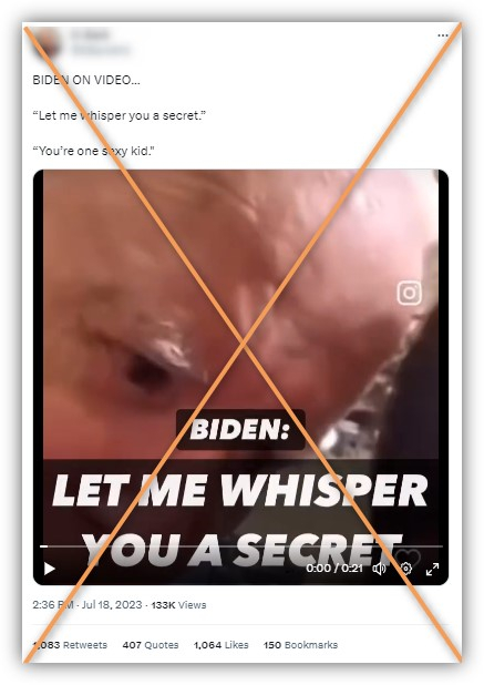 Manipulated video of Joe Biden with child sparks lewd comments | Fact Check