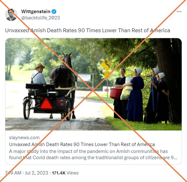 Claims of lower Amish death rates in pandemic are misleading | Fact Check