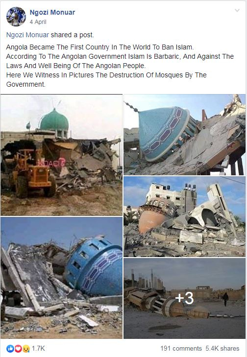 No, these pictures are not evidence of Angola banning Islam | Fact Check