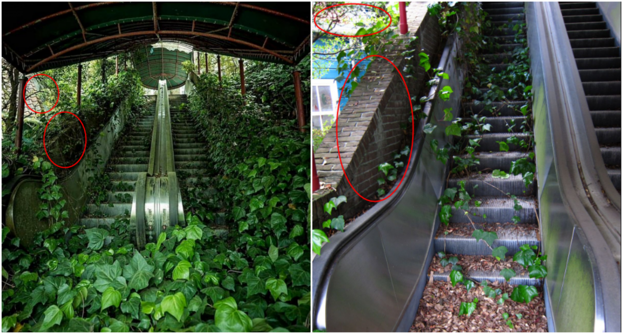 The picture has circulated online since 2019 and shows an abandoned ...