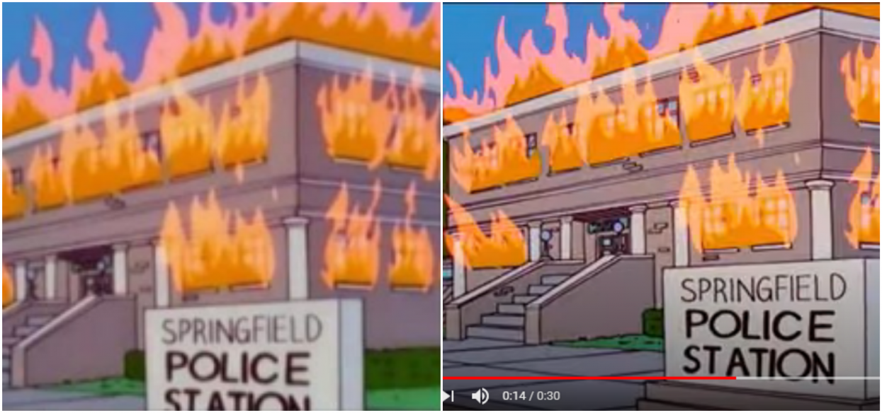 These images are fan artworks and scenes from The Simpsons that have ...