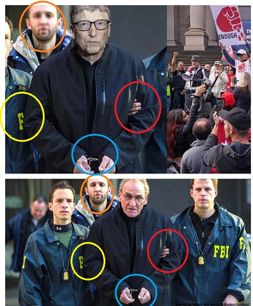 Image of Bill Gates in cuffs is doctored photo of a 2014 mobster arrest ...