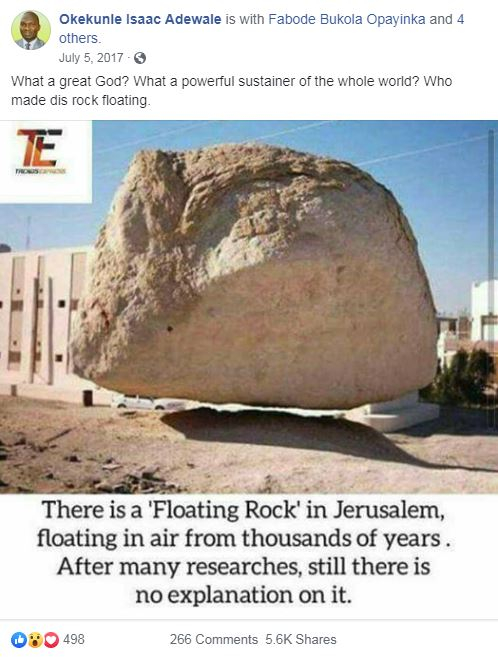 A giant rock in Saudi Arabia is being falsely hailed as the site of a ...