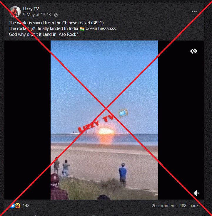 This footage shows the crash site of Elon Musk’s prototype SN9 rocket ...