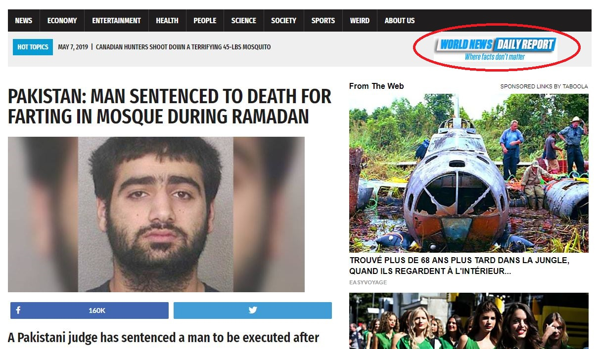 It's satire — a Pakistani man was not sentenced to death for farting ...