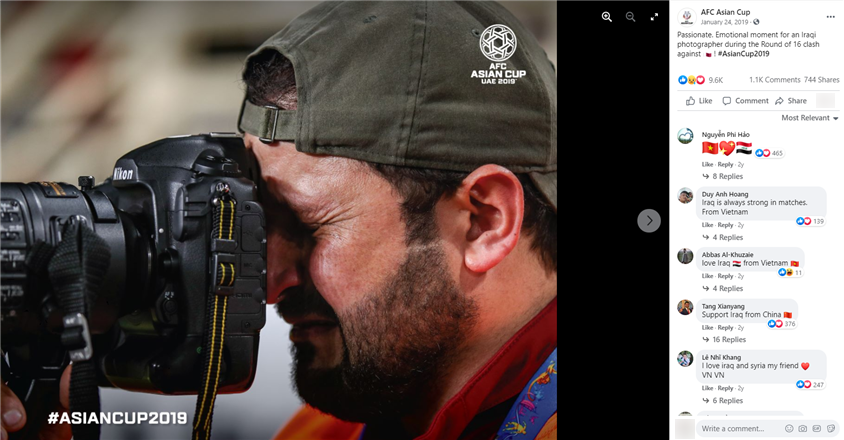 These photos show a photographer crying after Iraq lost a football ...